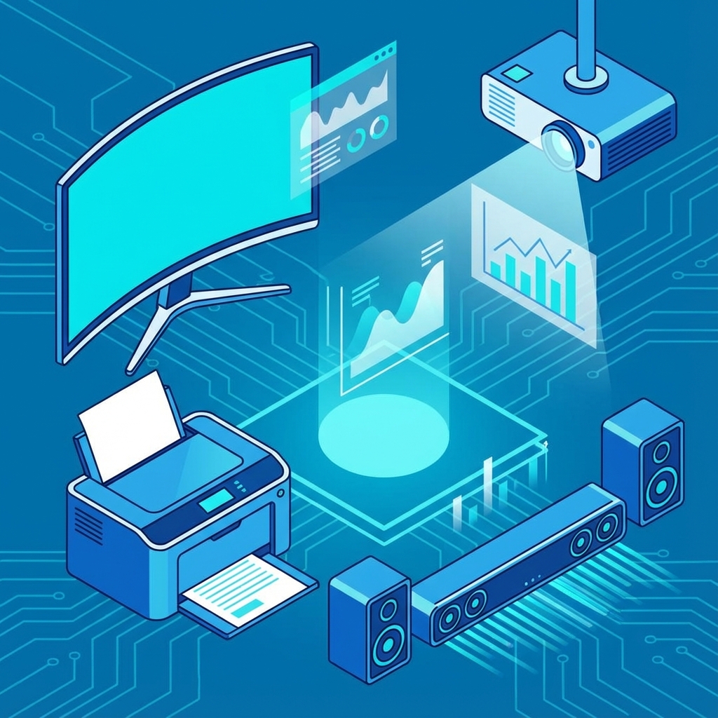 2.8 Output Devices (Monitors, Printers, Projectors, Audio, Tactile ...